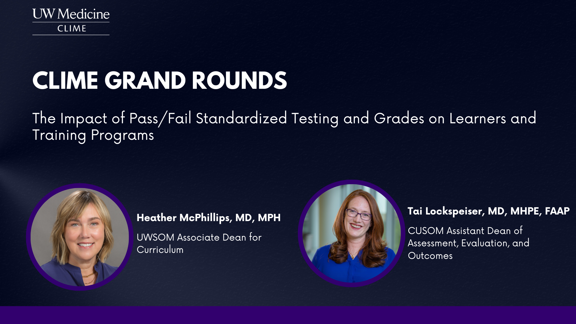 Grand Rounds: Heather McPhillips & Tai Lockspeiser