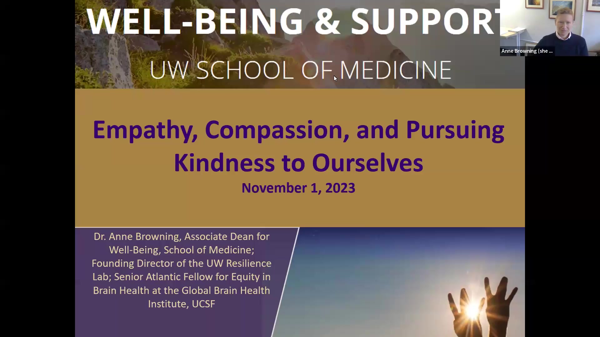 11.01.23 Well-Being and Resilience Series 2: Compassion, Empathy, and ...