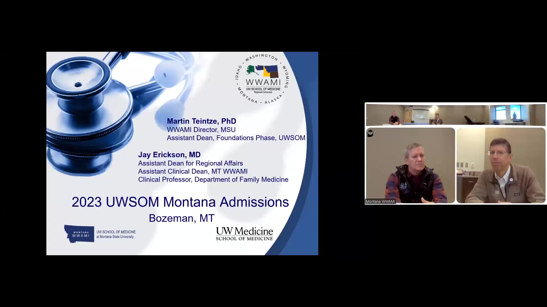 2023 MT WWAMI Admissions Presentation